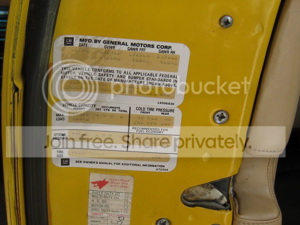 1980 Driver's door stickers - CorvetteForum - Chevrolet Corvette Forum ...
