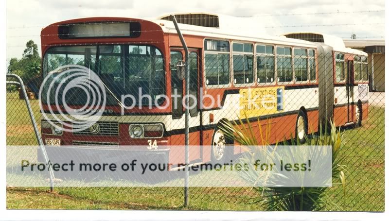Darwin buses leyland articulated bus