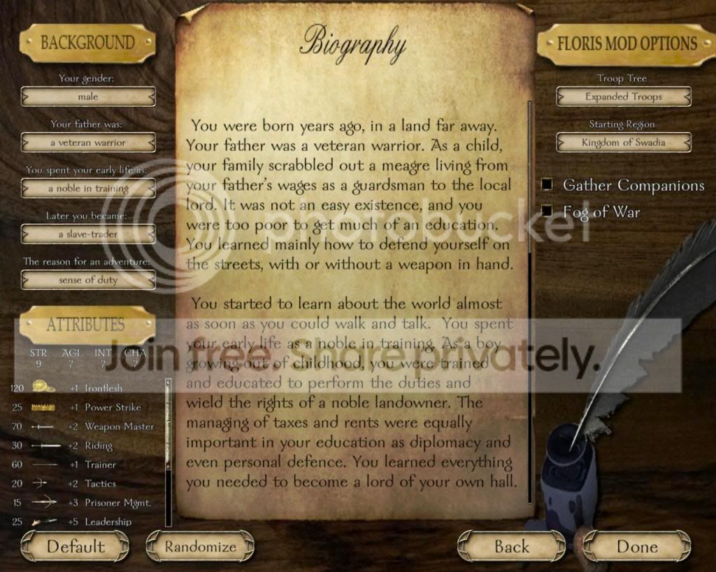 Mini Guide for starting Floris mod without cheating | TaleWorlds Forums