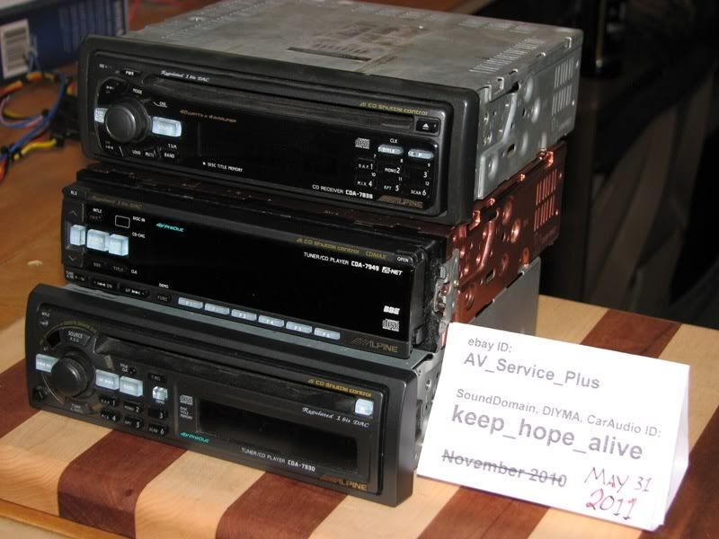 Headunits Alpine CDA-7930 CDA-7949 CDA-7838 + more | DIYMobileAudio.com ...